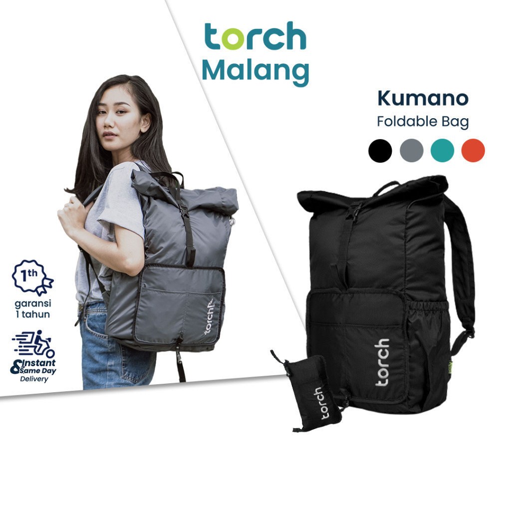Torch Kumano 19 Liter Waterproof Men's Women's School Back Folding ...