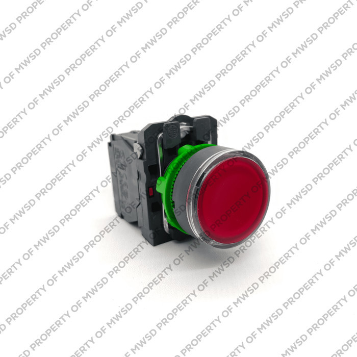 SCHNEIDER ILLUMINATED PUSH BUTTON 220 VAC MODULAR PLASTIC HEAD ...