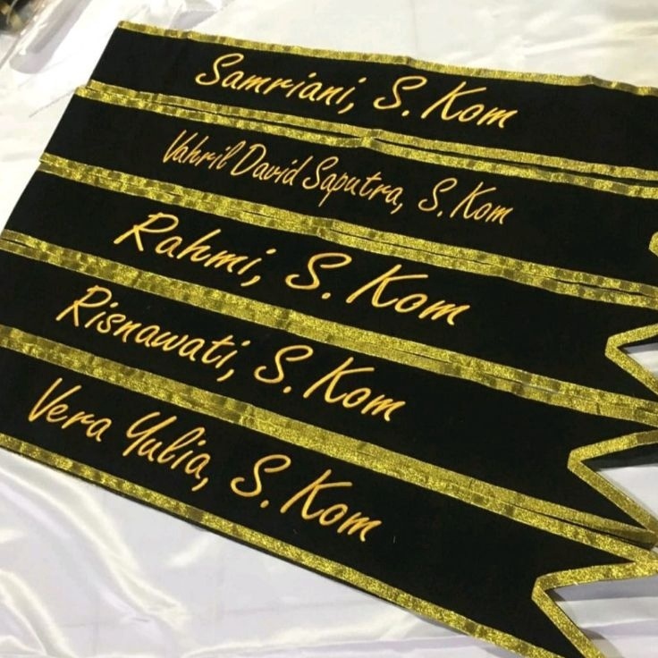 Graduation Sling (Shiny) 1day Embroidered Velvet T97 | Shopee Malaysia