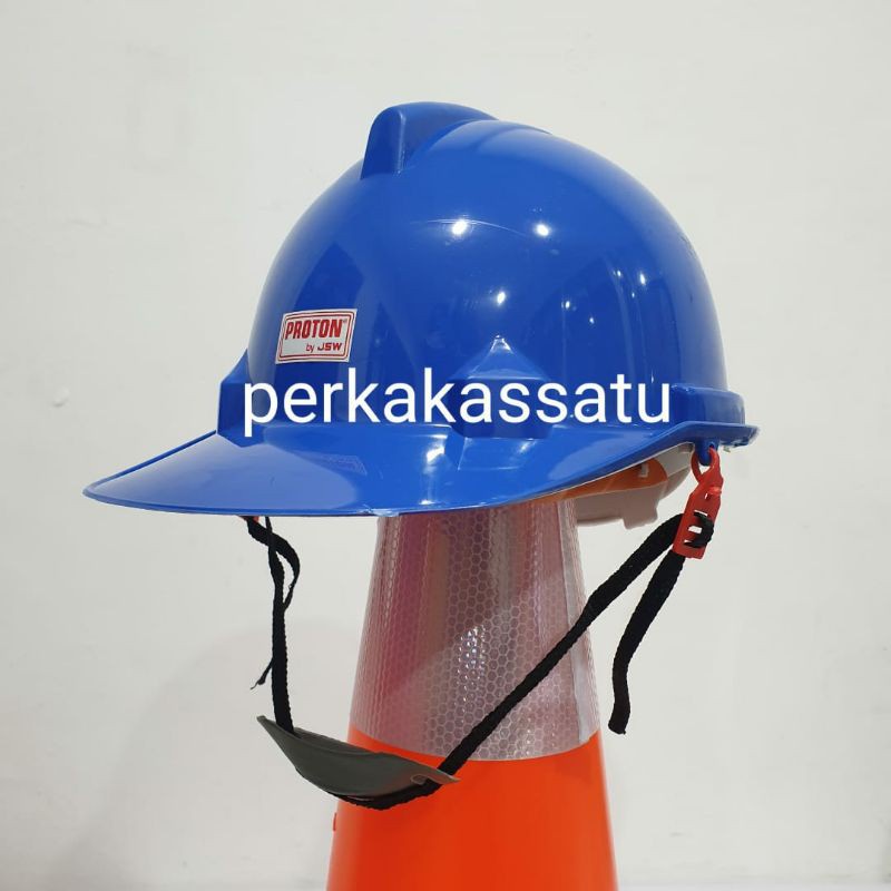 Proton JSW BLUE WORK HAT HELMET BLUE SAFETY HELMET | Shopee Malaysia