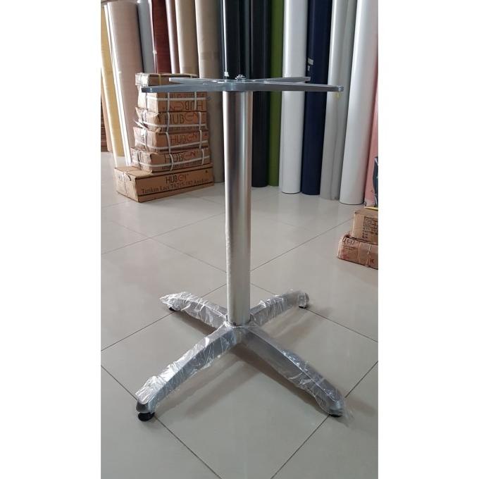 Stainless Dining Table Legs 4 Branches Resto Foodcourt Cafe Cafe ...