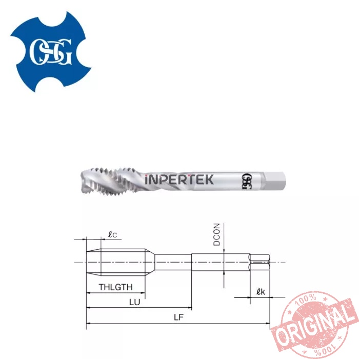 MESIN Tap Machine M2 X 0.4 EX-SFT OSG Taps Machine M2X0.4 Spiral Thread | Shopee Malaysia