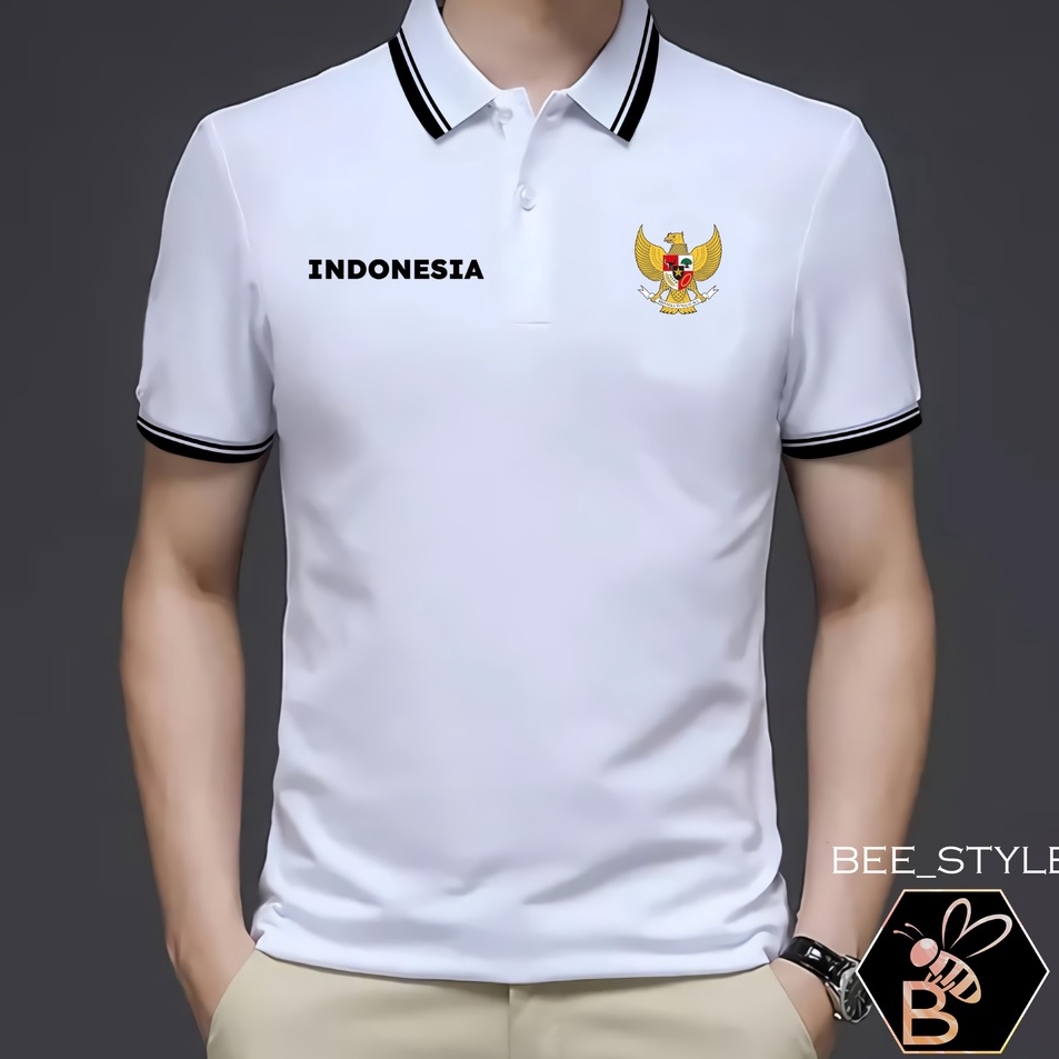 (37O/Garuda Indonesia Logo Men's Collar Shirt/Garuda INDONESIA Polo ...