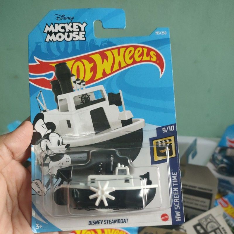 Hotwheels disney mickey mouse disney steamboat boat HW screen time ...
