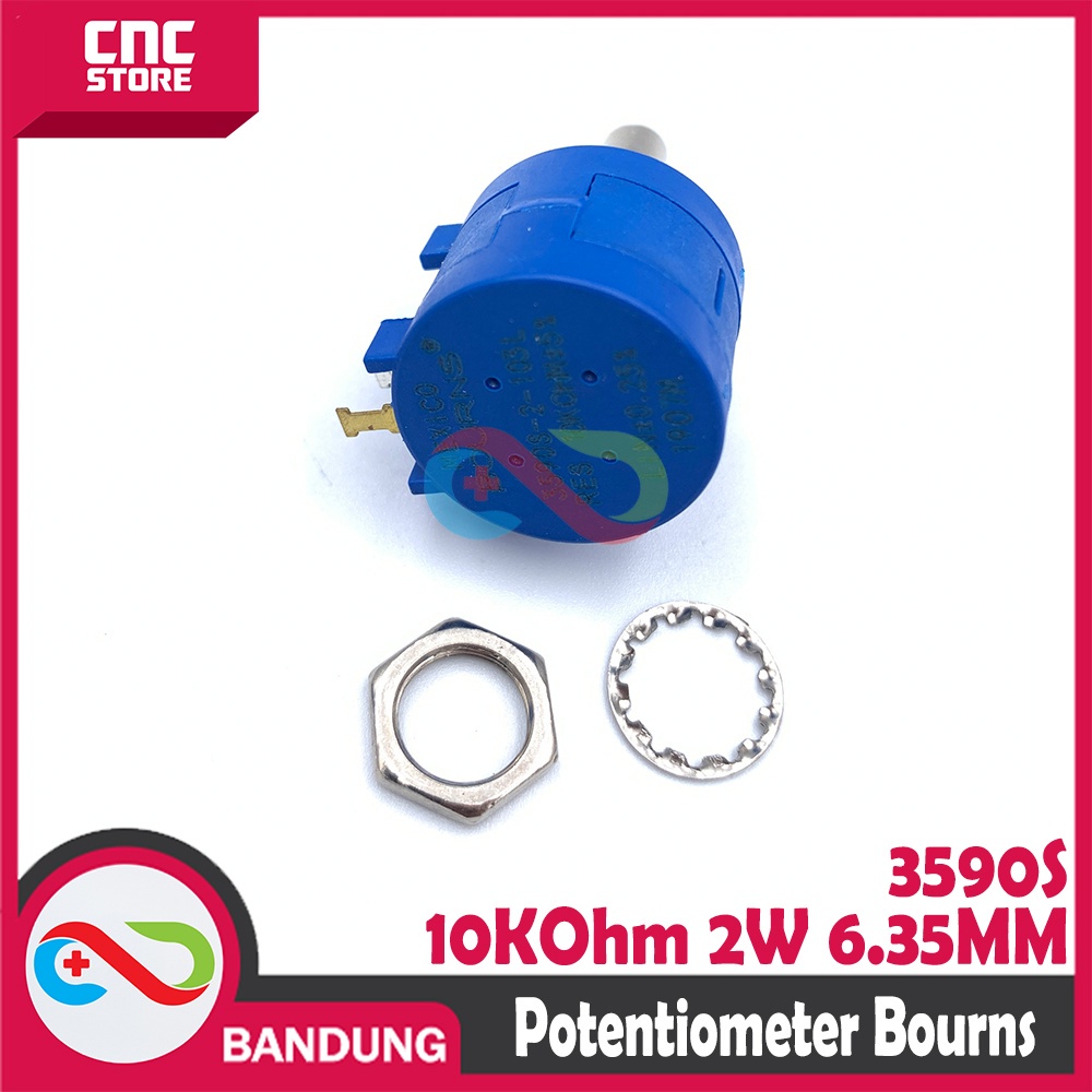 Potentiometer BOURNS MULTI TURN 3590S 10K 2W POTENTIO POTENTIOMETER ...