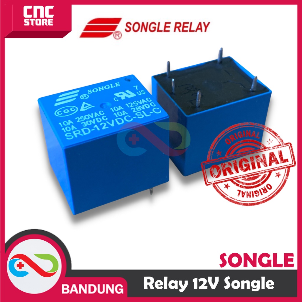 Songkle RELAY 12V 10A SRD-12VDC-SL-C 5 PIN 5P | Shopee Malaysia