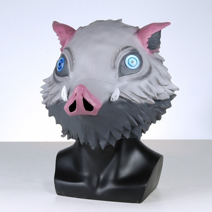 Tol-52 Kimetsu No Yaiba Inosuke Mask Latex Rubber Halloween | Shopee ...