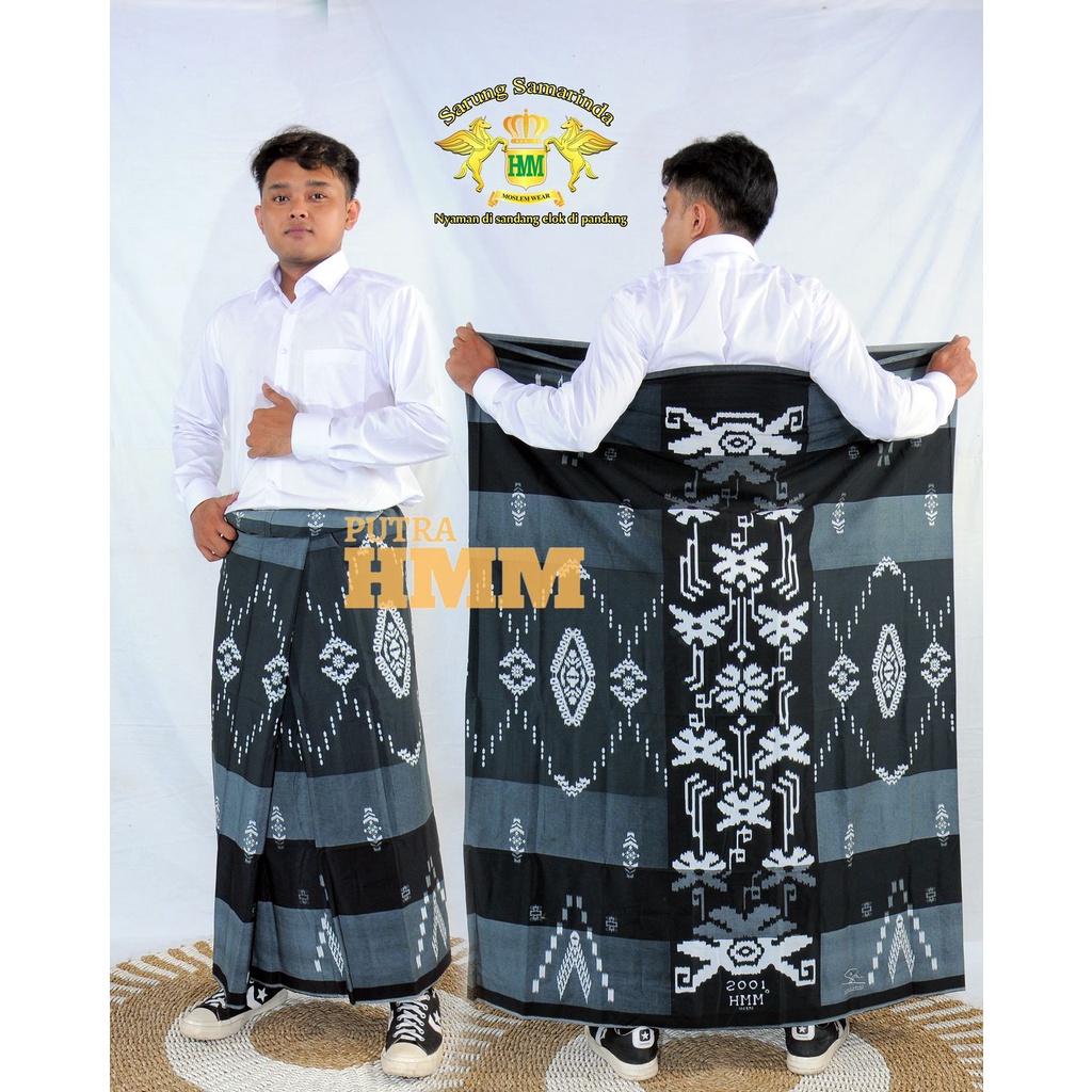 Hmm samarinda hmm gray sarong with adult muslim men's santri sarong ...