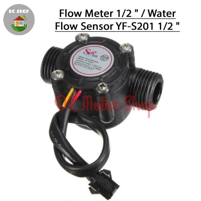 New!! Flow METER 1/2/WATER FLOW SENSOR YF-S201 1/2 | Shopee Malaysia