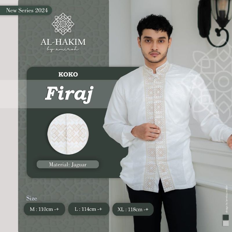 KATUN PUTIH Koko White Long Sleeve Sogan MOTIF Embroidery FIRAJ SUFIAN ...