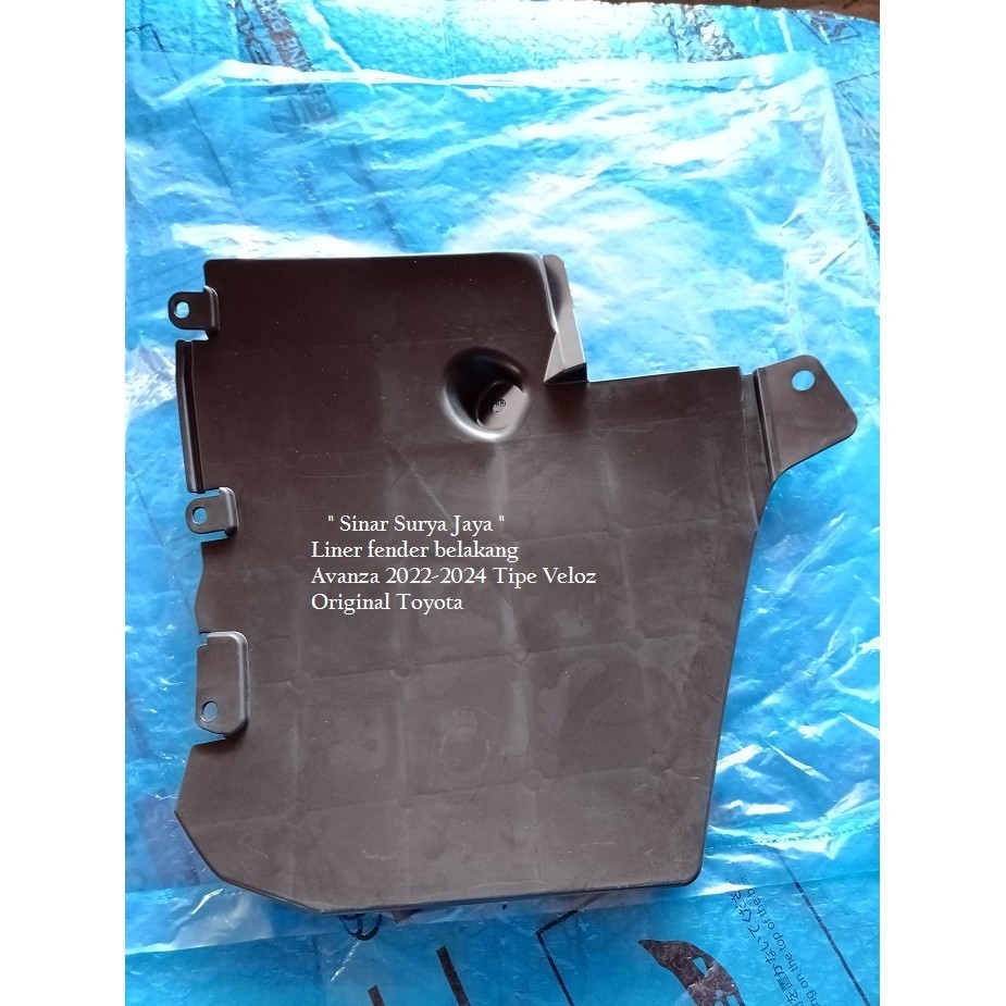 Avanza Rear fender Liner 2022-2024 Veloz Type Original 65637-BZ290 ...