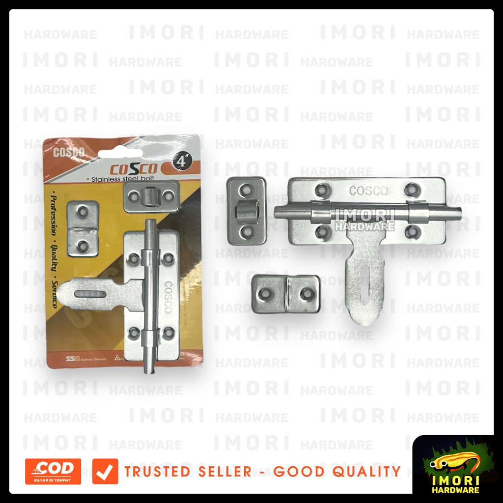 Cosco Grendel Grendel Stainless 4" inch Door Padlock Grendel Latch Lock ...