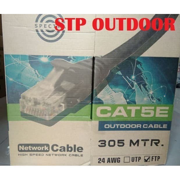 Outdoor Lan Cable Spectra Stp Ftp Cat5E 1Box 305Mtr 1 Roll | Shopee ...
