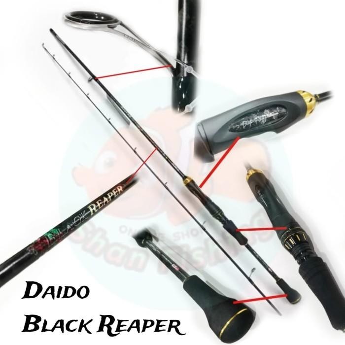 Daido Black Reaper Fuji Guides Premium Spinning Rod | Shopee Malaysia