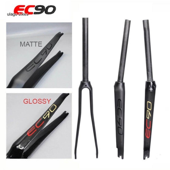 Fork CARBON RIMBRAKE EC90 700C 700 RIM U BRAKE ROADBIKE RB RIGID MOSSO ...