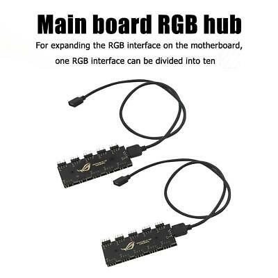 Fan Hub Splitter Rgb 3Pin / 4Pin Up To X10 Led Strip Fan Casing Pc ...