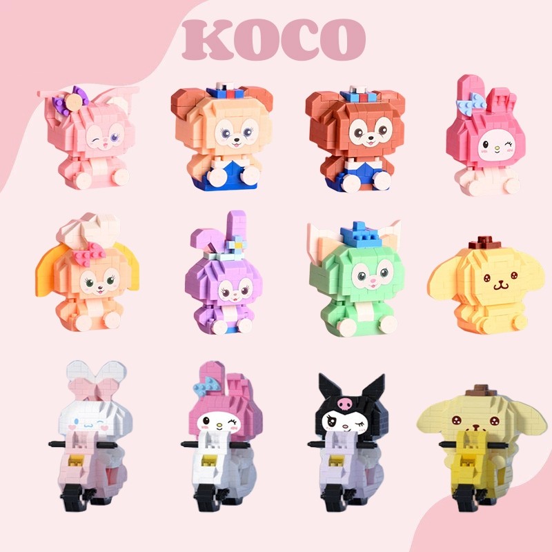 Koco Girls Toys Sanrio Brick Mini Nano Block Kuromi Cartoon Character ...