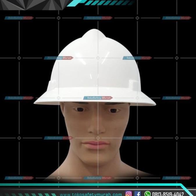 PUTIH LOKAL Msa Project Safety Helmet Full Brim FullBrim Local ...