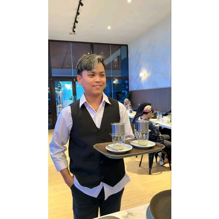 Cafe Restaurant and hotel Waiter Uniform Vest Men Vest Vest Men Vest ...