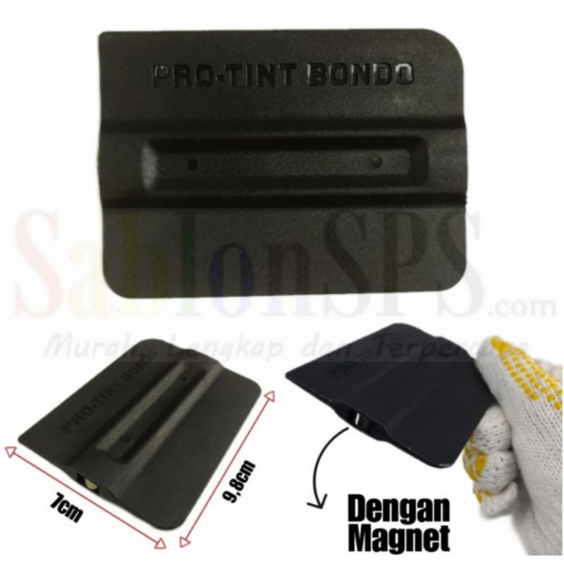 HITAM Scraper KAPE PRO-TINT BONDO MAGNET Black Sticker Mounting Tool ...