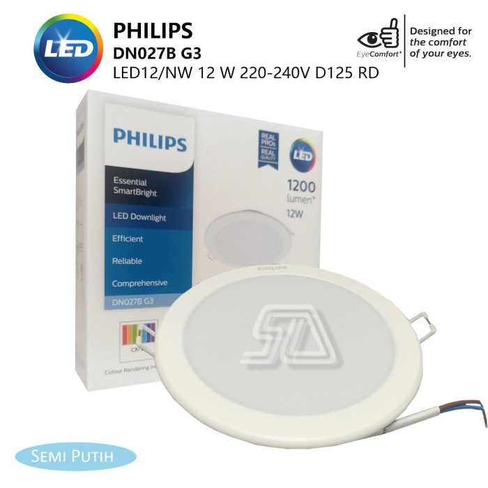 Philips LED Downlight DN027B G3 LED12/NW 12W 220-240V D150 RD | Shopee Malaysia