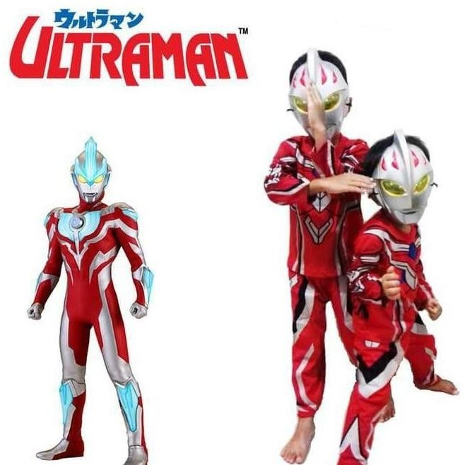 MERAH Hot - Free Red Ultraman Kids Superhero Costume | Shopee Malaysia