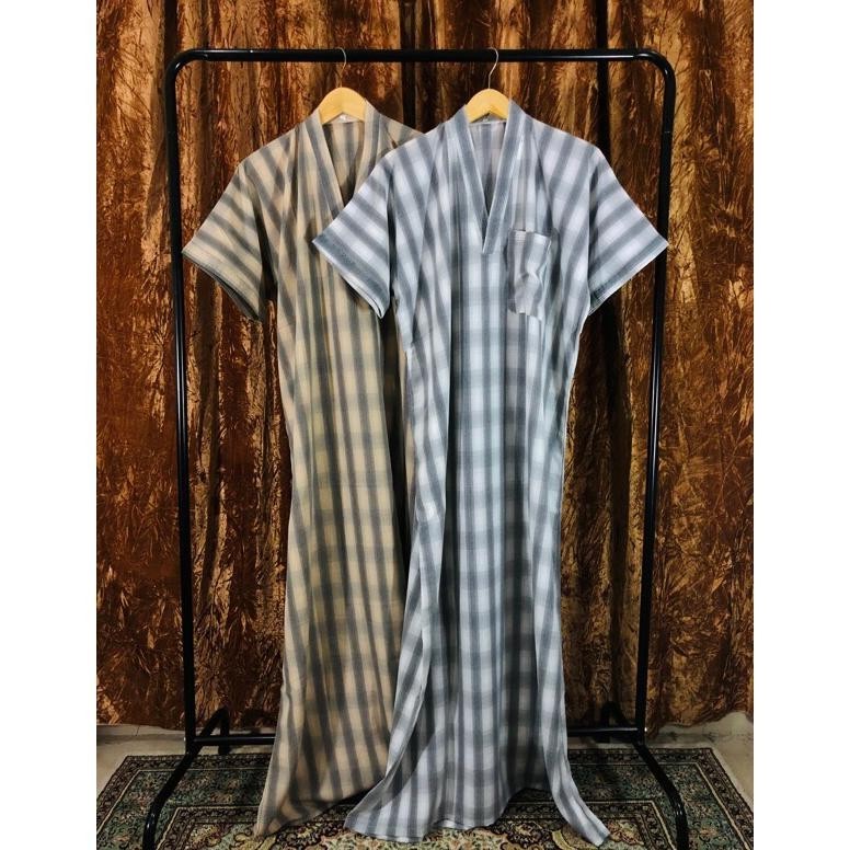 Original Moroccan Premium Men's Gamis for Men with Short Sleeve Motif ...