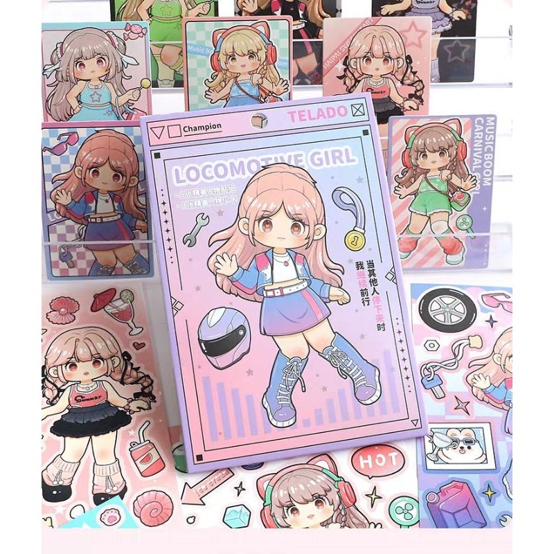 1 Pack contains 8 sheets of Telado Stickers free Photocard series ...