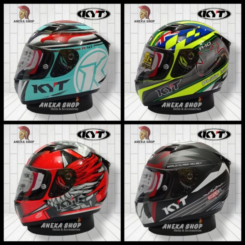 Kyt R10 FLAT & PINLOCK HELMET | Various KINDS OF MOTIVES | Single VISOR ...
