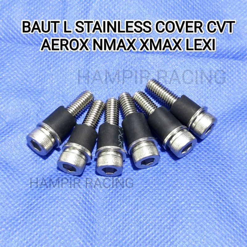 Stainless L BOLT CVT COVER YAMAHA LEXI AEROX NMAX 155 YAMAHA MAXI CVT ...