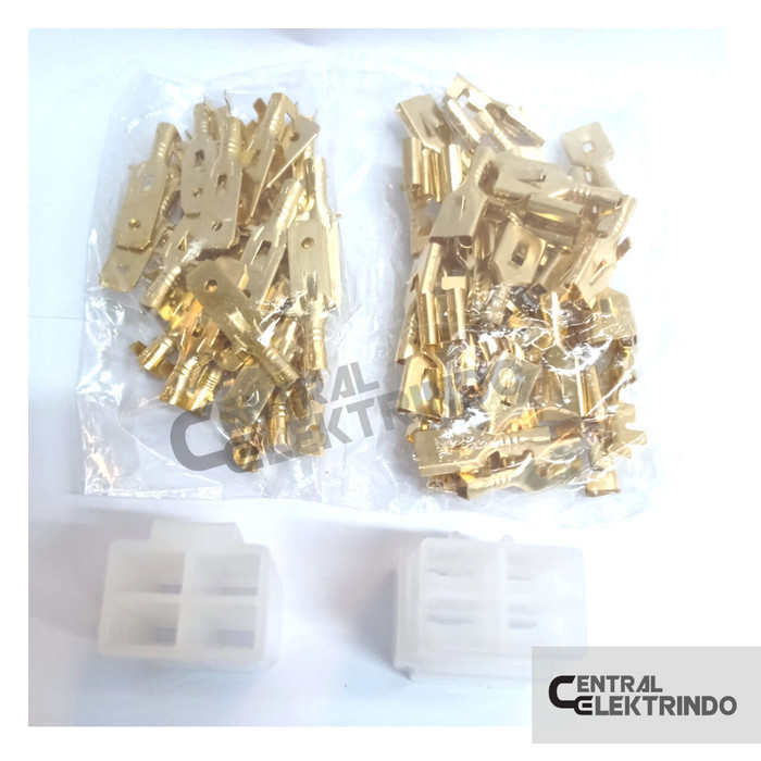 LARGE 4pin Motor Socket + Skun | Car Socket Cable Connector Contents 10 ...