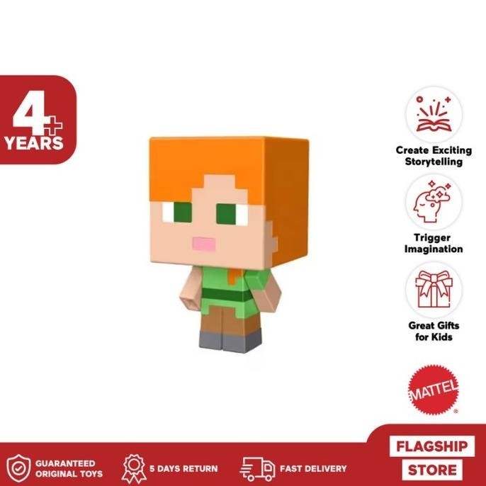 Minecraft MOB Mini Head Alex - Action Figure Toys | Shopee Malaysia