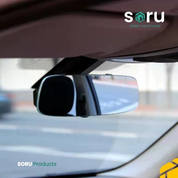 3R Bezelless Ultra View Car Center Rear View Mirror Curved Design ...
