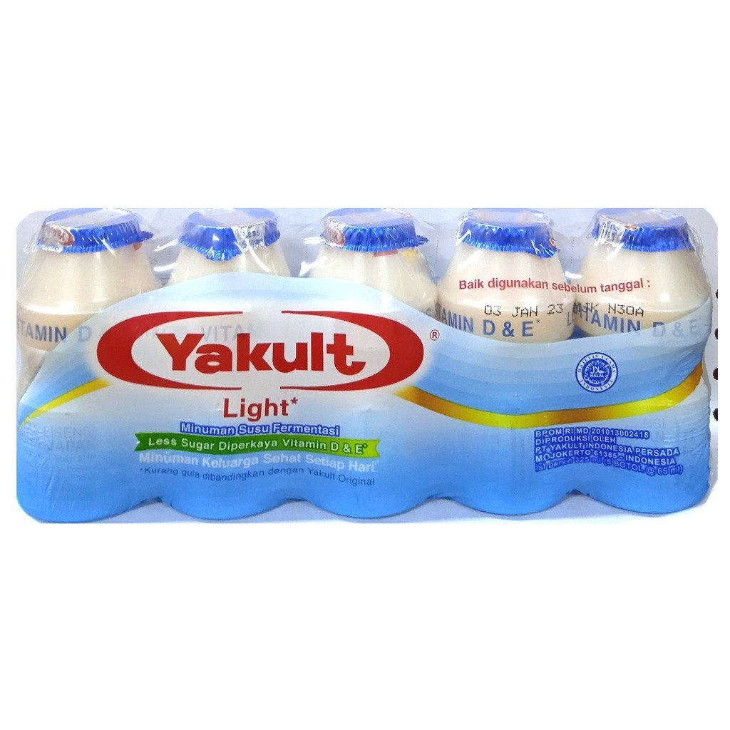S56043 YOGURT DRINK YAKULT LIGHT LESS SUGAR 5SX65ML ADVANCED (20250504 ...