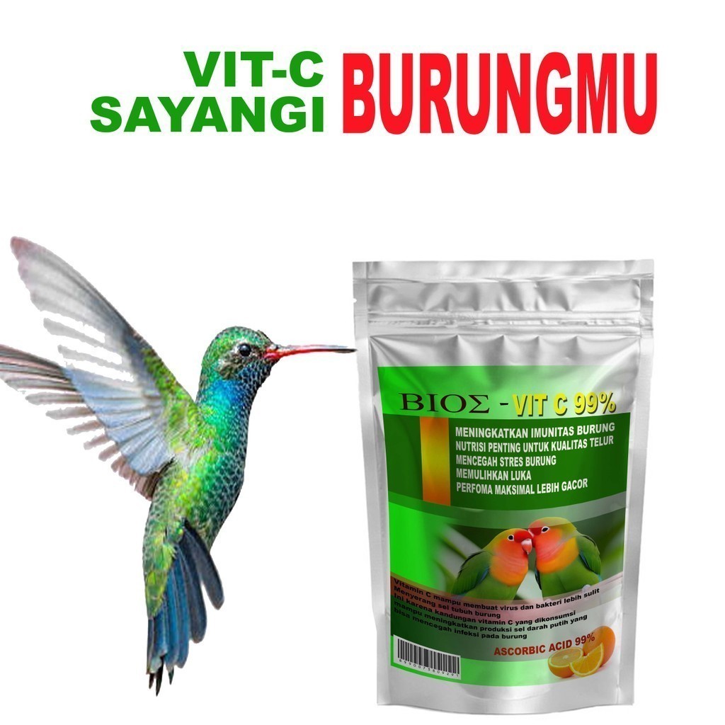 Vitamin C for birds from 15g to 100g E325 | Shopee Malaysia