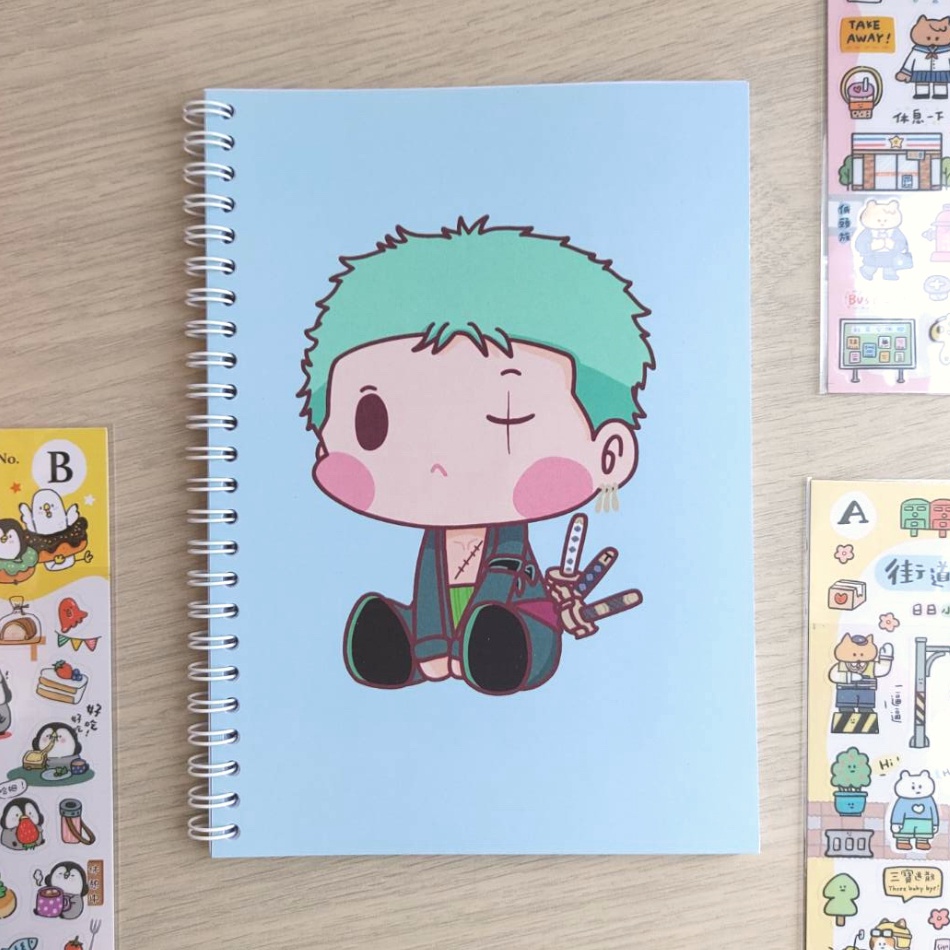 'GiG One PIECE NOTEBOOK SPIRAL ANIME A5/ ANIME/JOURNAL/JOURNAL SOFT ...