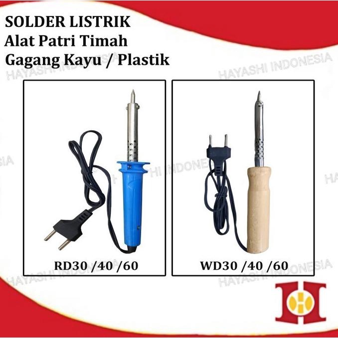 KAYU Electric Hand Soldering Wood Tin Soldering Tool Soldering Iron 30W ...