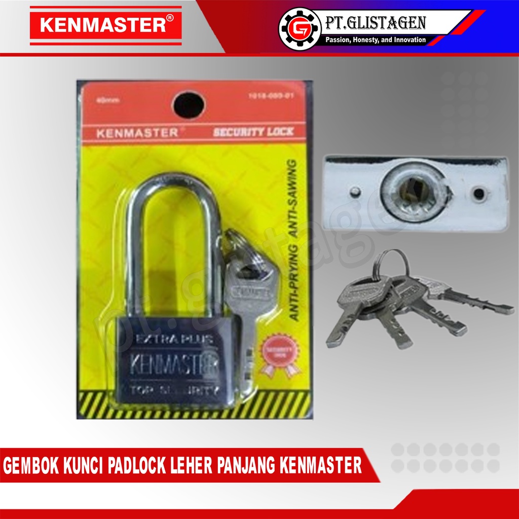 KENMASTER BL 60MM LONG Neck Padlock Security Pad Lock BL-60MM | Shopee ...