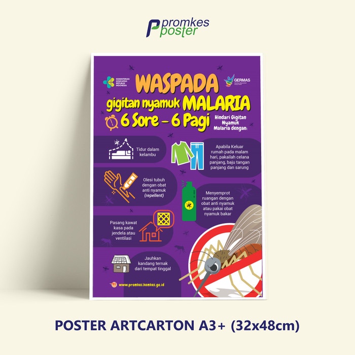 Malaria Mosquito Bite Health Poster | Shopee Malaysia
