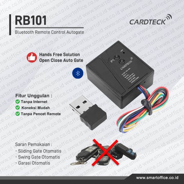 Hands Free Remote Control Automatic Fence Bluetooth Garage Opener Rb101 ...