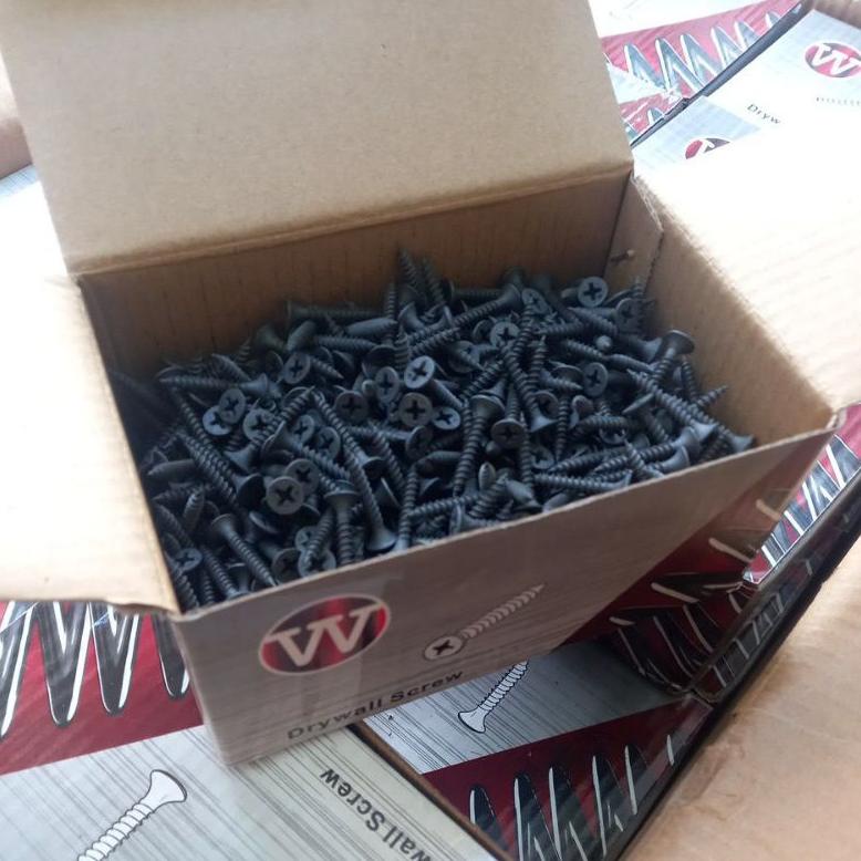 HITAM New 1kg W brand gypsum screws, drywall screws, black screws ...