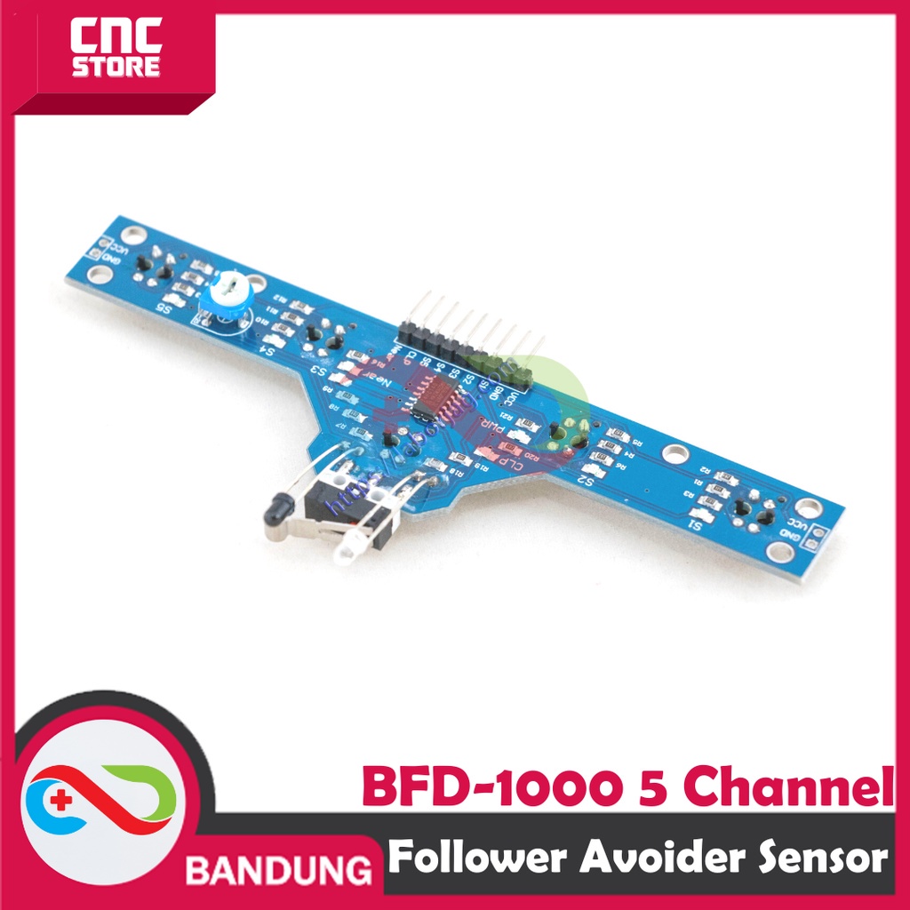 Bfd-1000 5 INFRARED CHANNEL TRACING ROBOT LINE FOLLOWER AVOIDER SENSOR ...