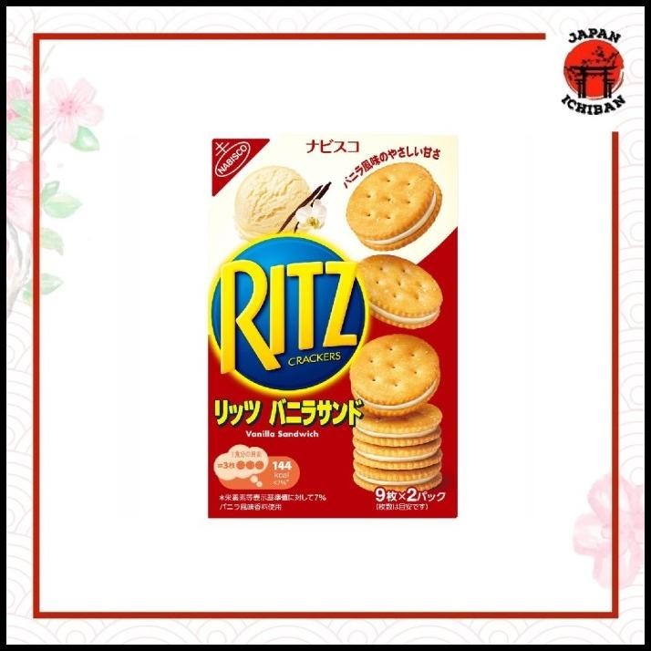 Mondelez Ritz Sandwich Crackers Biscuit Kraker 160G Original Japan ...