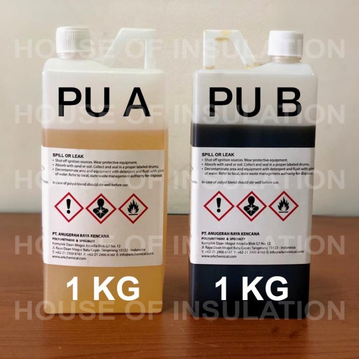 New!!! Polyurethane FOAM DENSITY 60 , PU A PU B (1 kg PU A 1 kg PU B ...