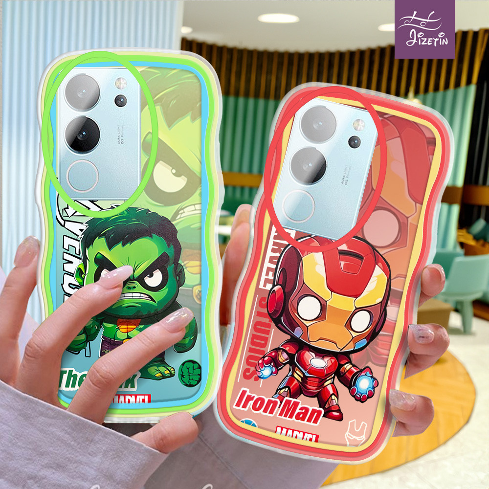 Cartoon Iron Man And Green Giant Casing Hp Strange Shape For Ph Vivo V29v19v11prox9sz3z5i 