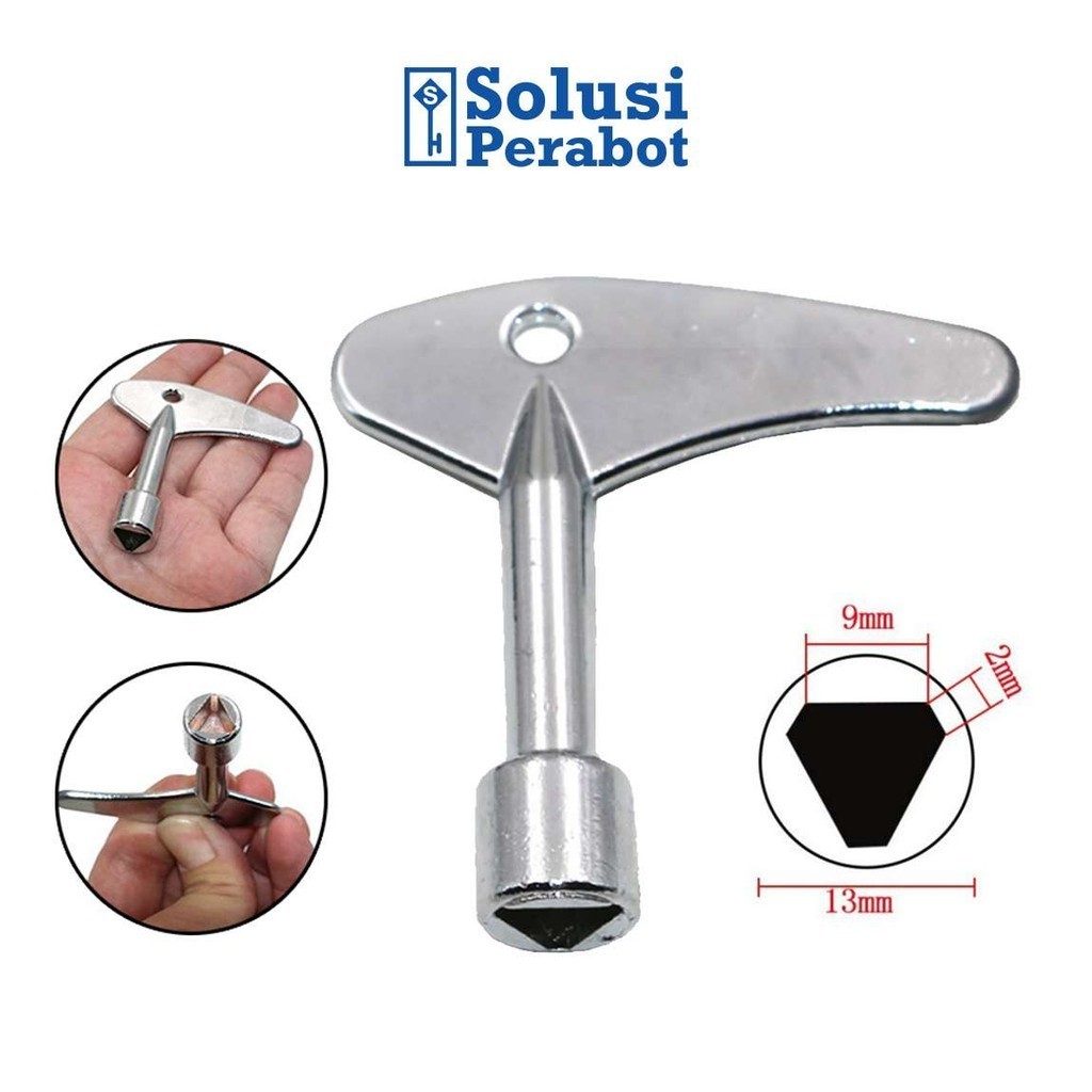 SP Water Elevator Key / Triangular Single Door Inner Key Lift Opening ...