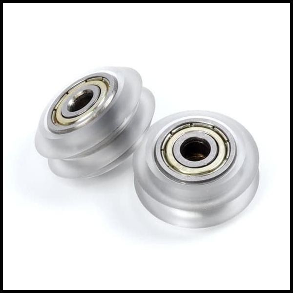 Delrin WHEEL V-SLOT PLASTIC PULLEY, 625ZZ Clear, For CNC & 3D PRINTER ...