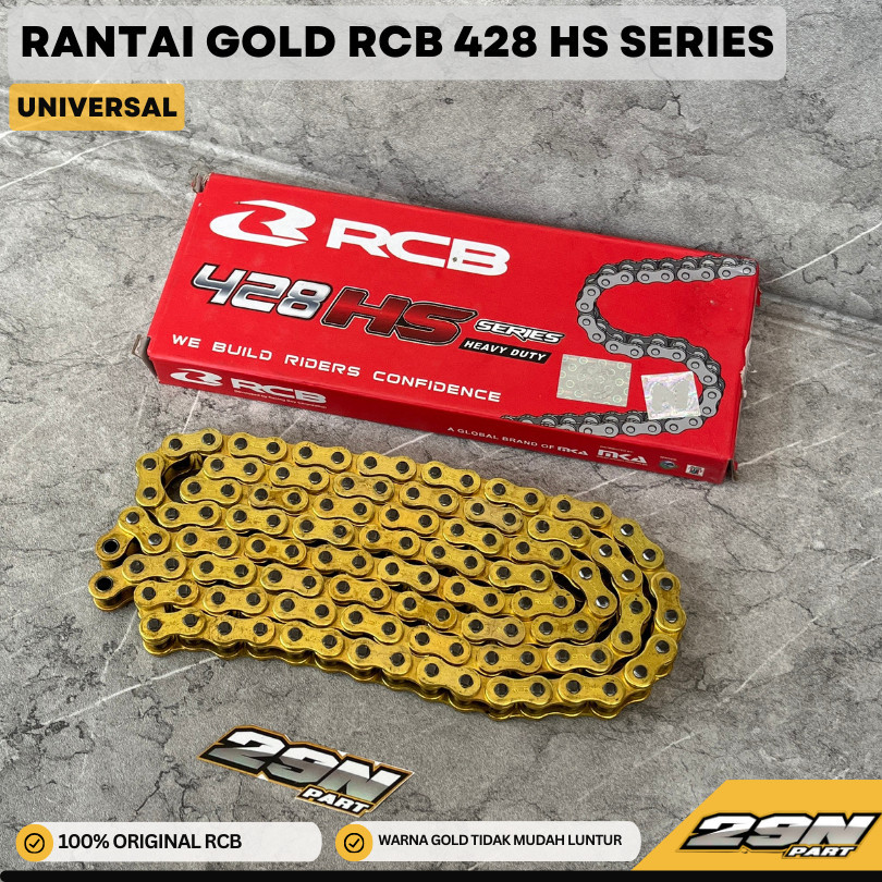 Gold Chain RCB 428 122L HS Heavy Duty Series Original RCB UNIVERSAL ...