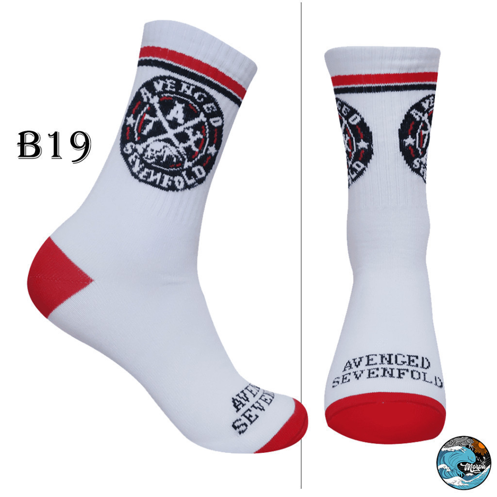 Oldschool Socks - A7X Band Motif Music Socks - Morph.Apparel - B19 ...