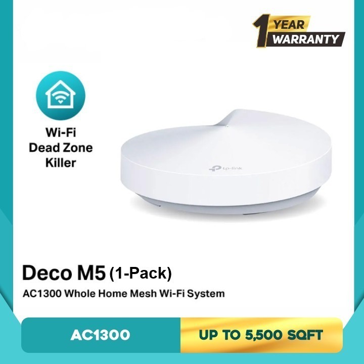 Tp-link DECO M5 1Pack/2Pack/3Pack AC1300 Whole Home Mesh Wi-Fi System ...